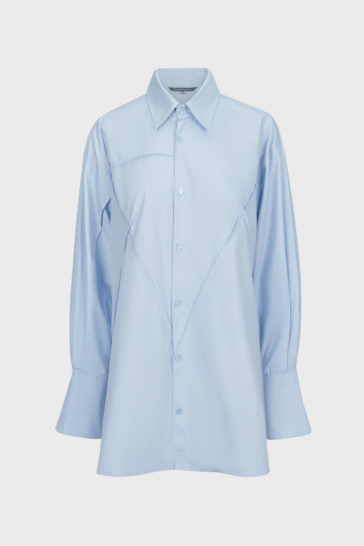Daphne Oversize Shirt - Powder Blue – Benang Jarum
