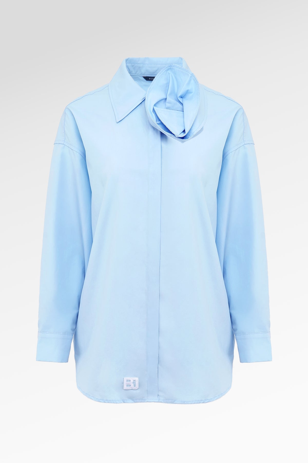 Grace Floral Shirt - Blue – Benang Jarum