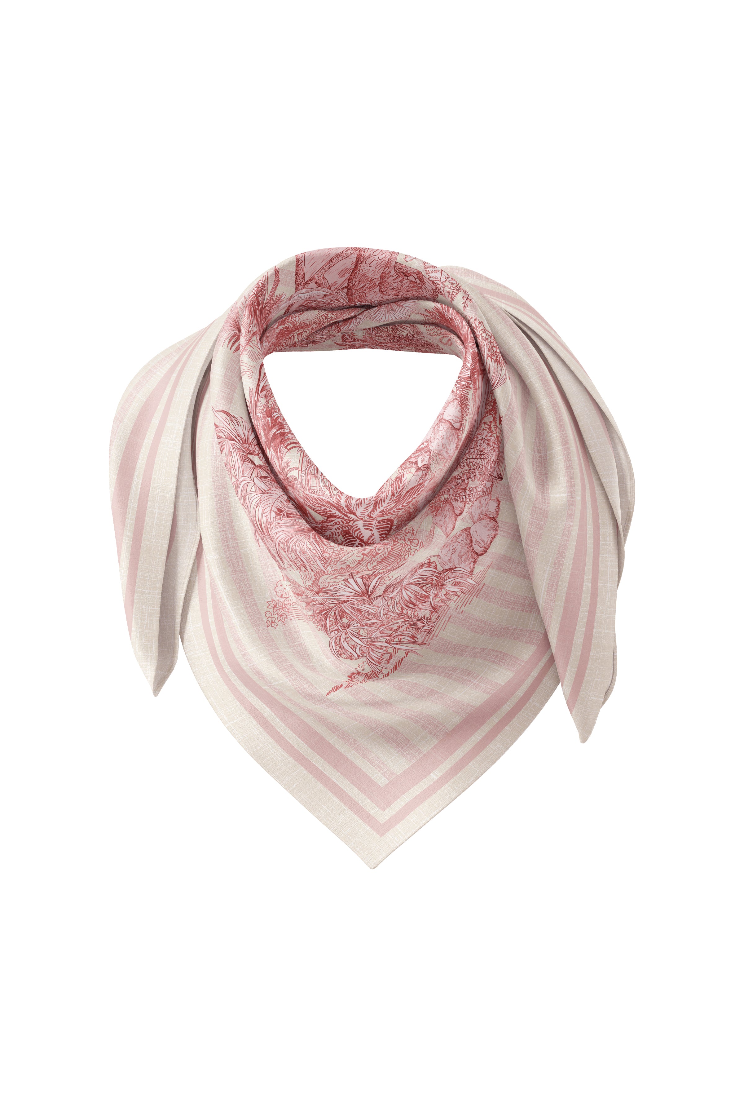 Toile Memoirs Scarf - Dusty Rose – Benang Jarum