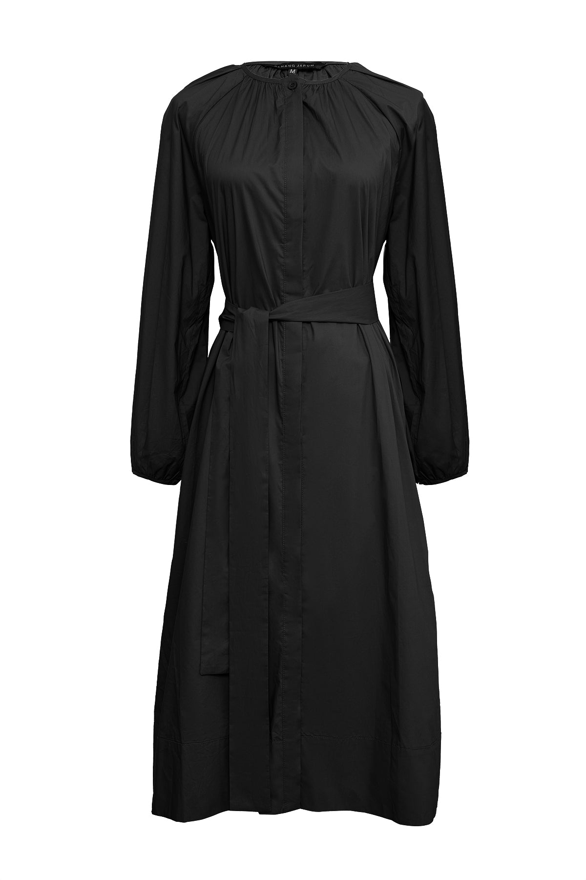 Poplin Midi Dress - Black – Benang Jarum